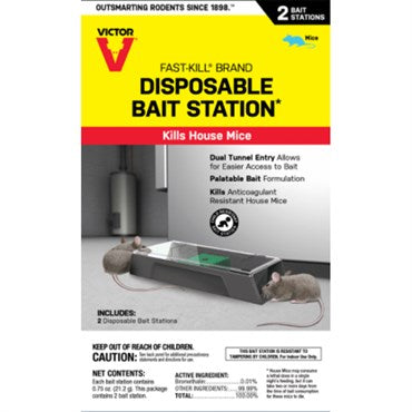 Victor® Fast-Kill Disposable Bait Station - 2pk – lawnmowercornerUSA.com